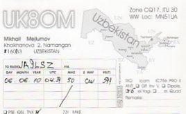 6m UK8OMのQSLが到着: JA9LSZ Blog