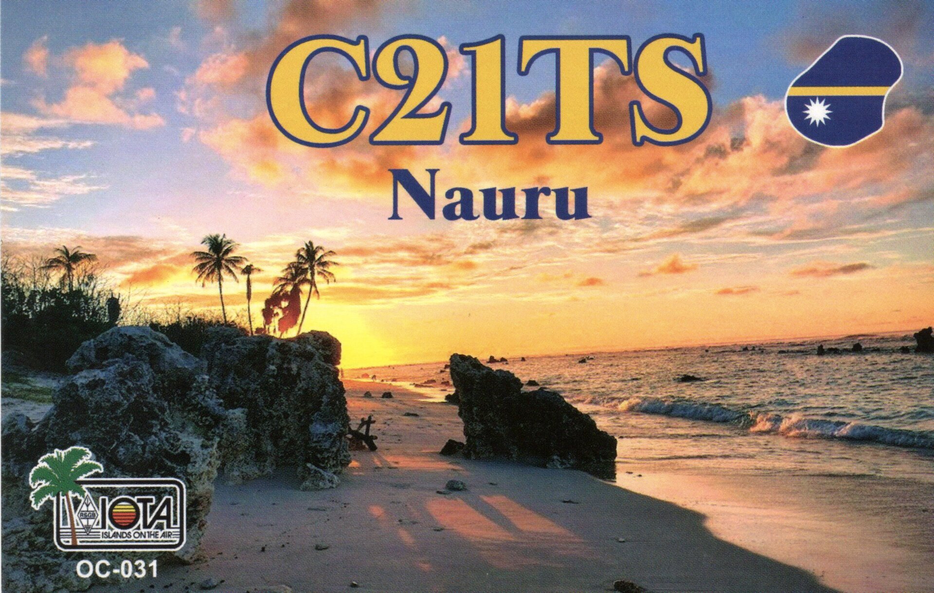 6mでQSOしたC21TS(Nauru)のQSLが到着: JA9LSZ Blog